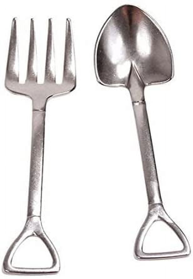 Shovel-shaped Stainless Steel Spoon and Fork Set Cantaloupe Watermelon ...