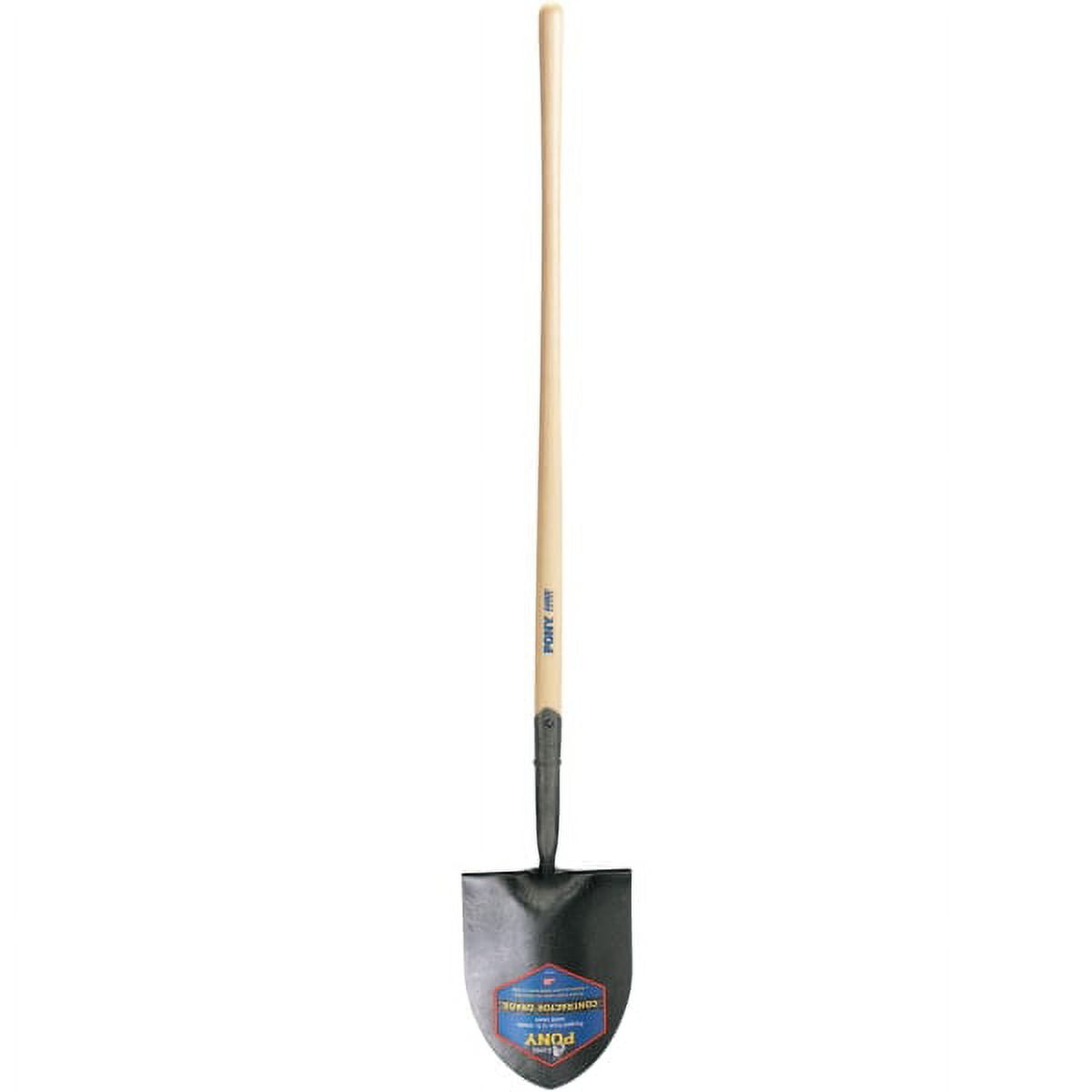 Shovels, 12 in X 8 3/4 in Round Point Blade, 47 in White Ash Straight ...