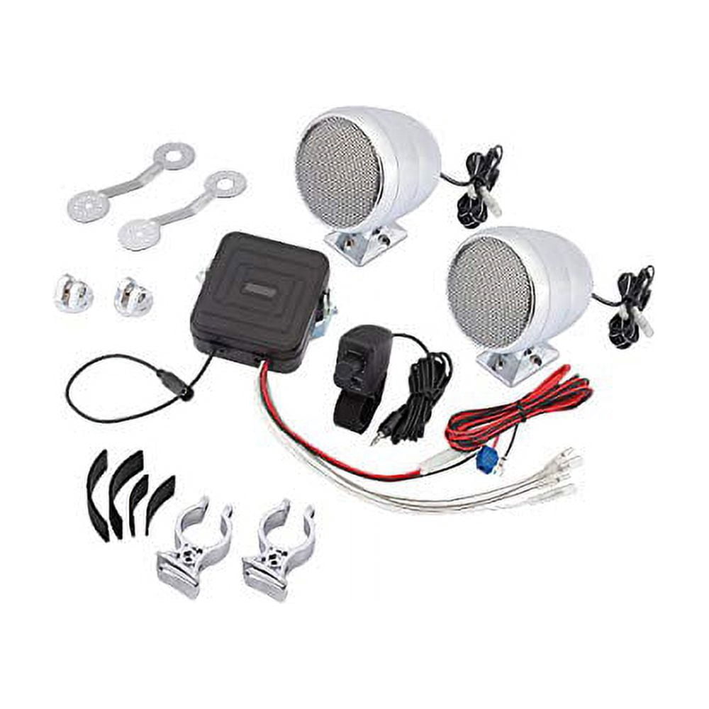 Show Chrome Accessories Motorcycle Sound System (Chrome) - Walmart.com
