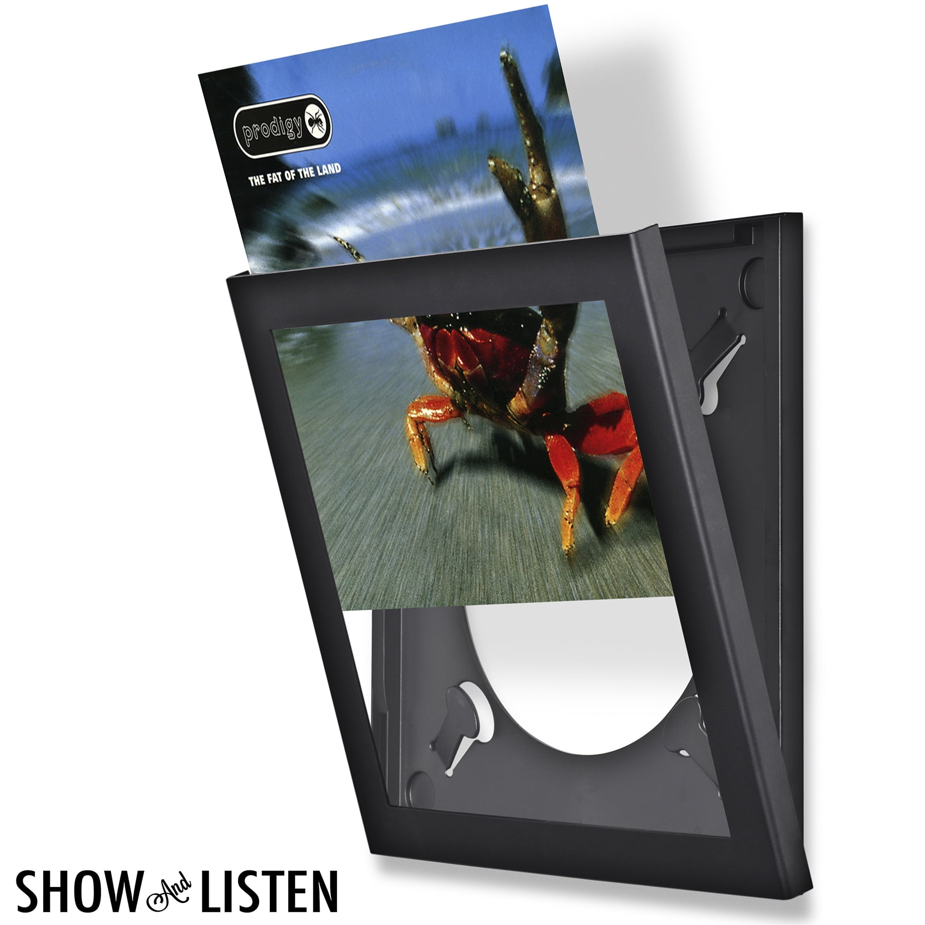 Show & Listen Vinyl LP Record Album Cover Display Flip Frame - Black ...