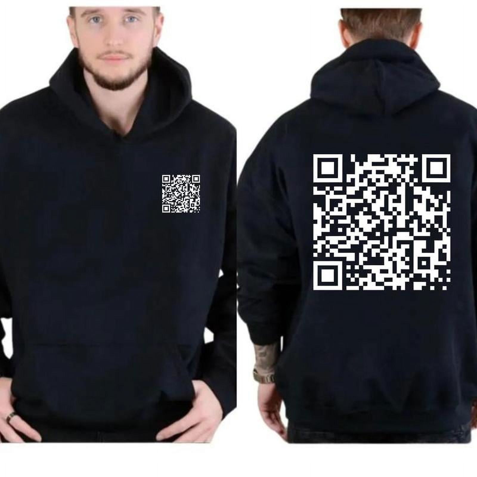 Show Me Them Titi Funny QR Code 2 Sides Fabric Cotton Collar Fashion ...