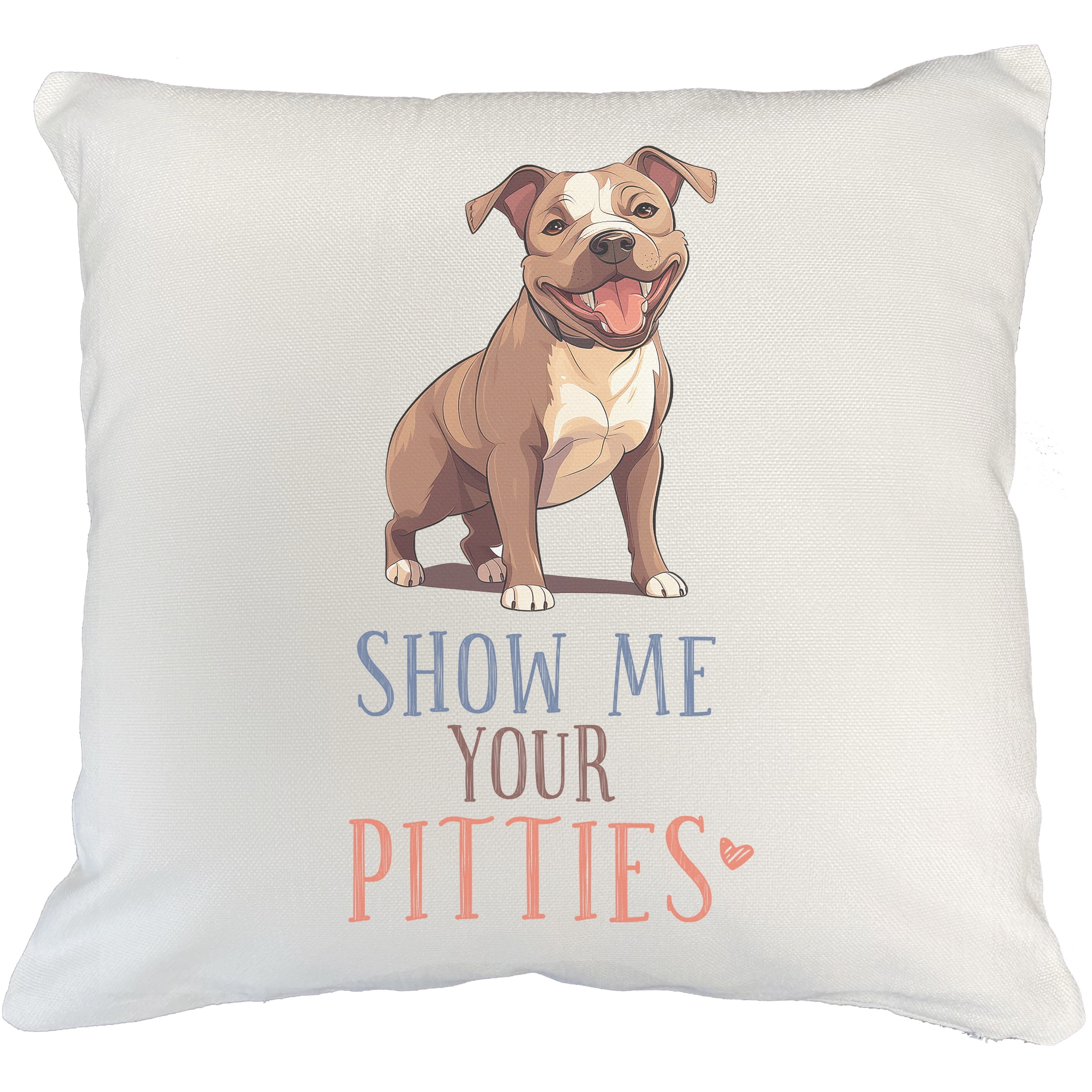 Show Me Your Pitties with a Pitbull Terrier Dog Art Merch Gift, White ...
