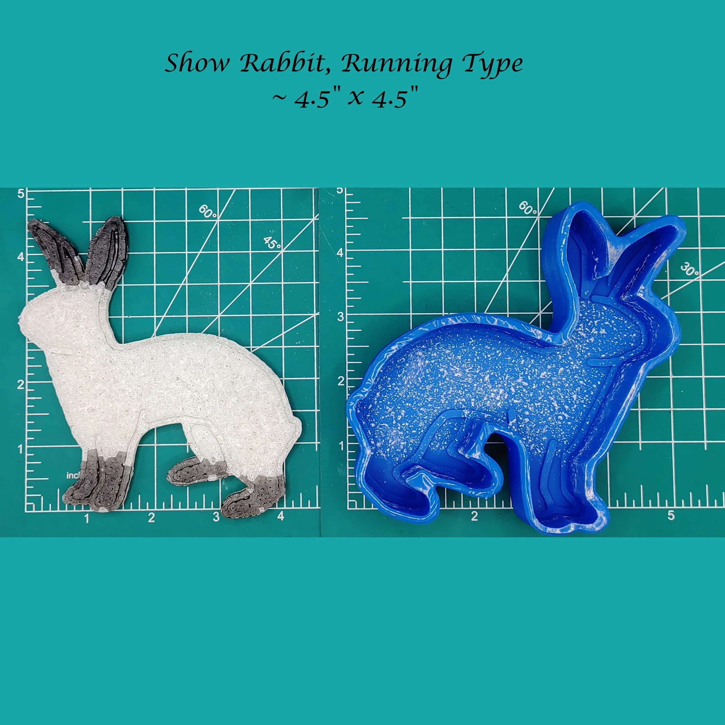 Show Rabbit - Running Type - Silicone freshie mold - Walmart.com