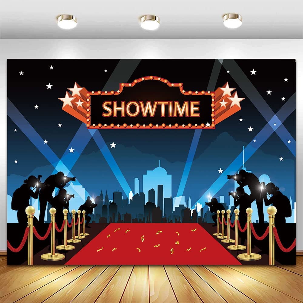 Show Time Red Carpet Photography Backdrop for Movie Star Themed Pajamas ...