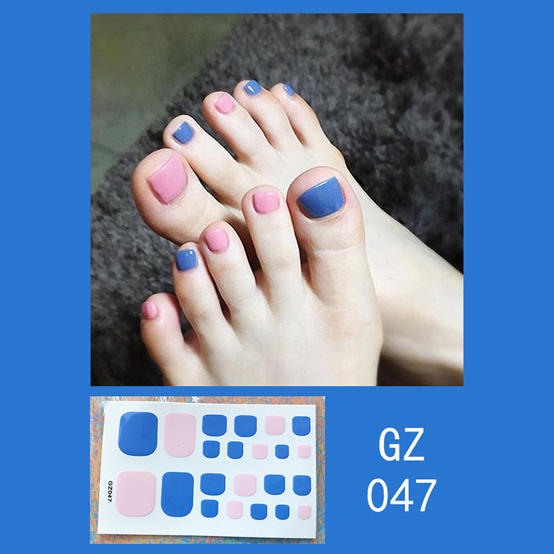 Show Whiteness Simple Toenail Stickers Full Sticker Full Toenail ...
