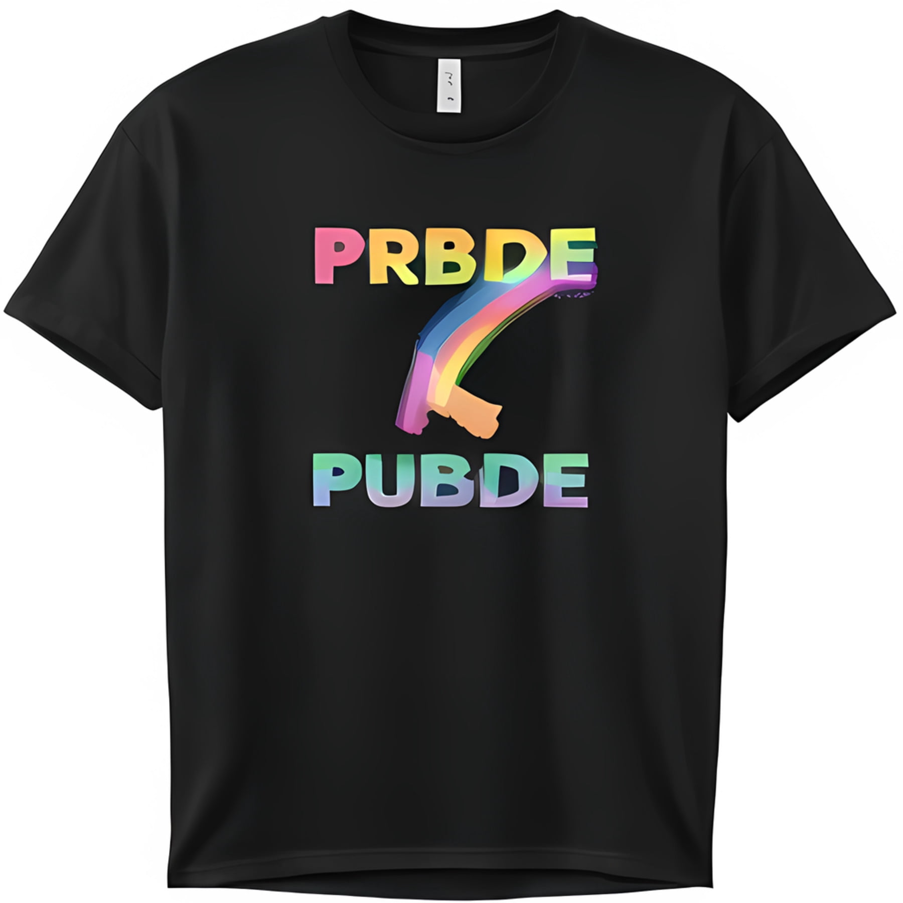 Show Your Pride with Rainbow LOT jabde Graphic Black T-Shirt Celebrate ...