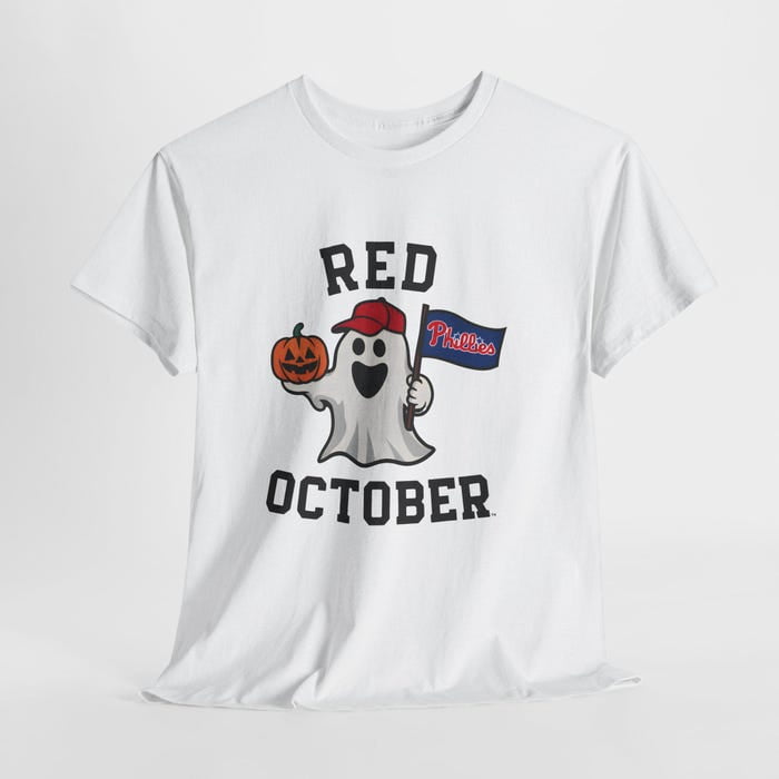 Show your Phillies spirit with this Red October ghost design A playful ...