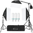 ShowMaven 135W Softbox Lighting Kit with 3 Softboxes & Stands - Walmart.com