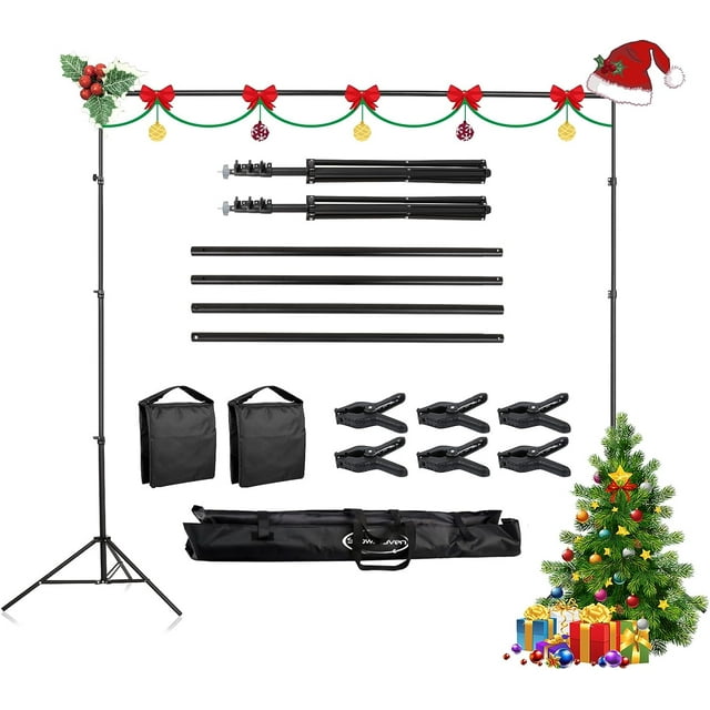 ShowMaven Portable Kit: 8.5ft x 10ft Adjustable Backdrop Support for ...