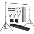 ShowMaven Photography Backdrop Stand Kit, Adjustable 6.5ft x 10ft ...