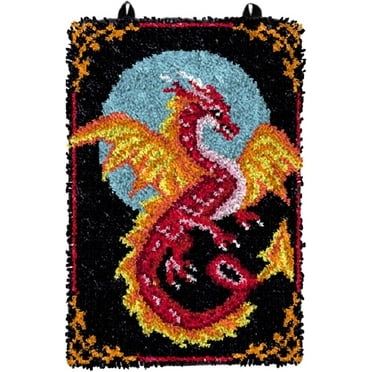 Latch Hook Rug Kits Embroidery DIY Swan Pattern Crochet Needlework ...
