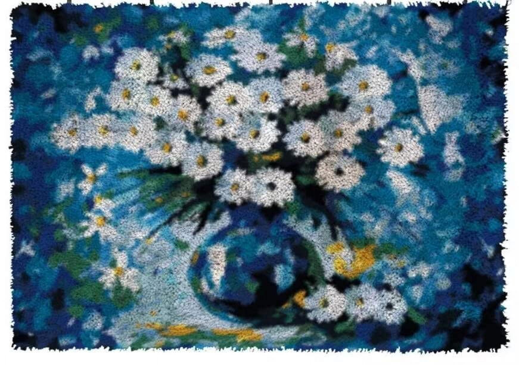 ShowNiceArt DIY Crochet Rug Kit, Flower Animal Patterns, Home ...