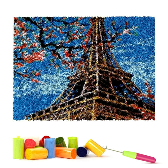 ShowNiceArt Latch Hook Rug Kits for Adults,Crafting Arts Cushion Mat ...