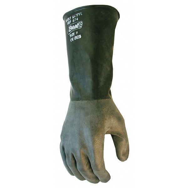 Showa Chemical Resistant Gloves,Butyl,M,PR 874-08 - Walmart.com