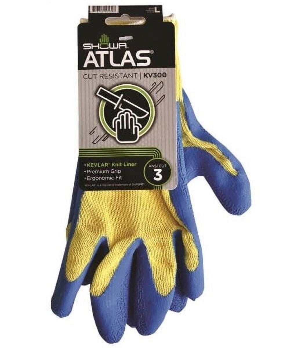 Showa KV300L-09.RT Atlas KV300 Rubber Gloves, Large, Each - Walmart.com