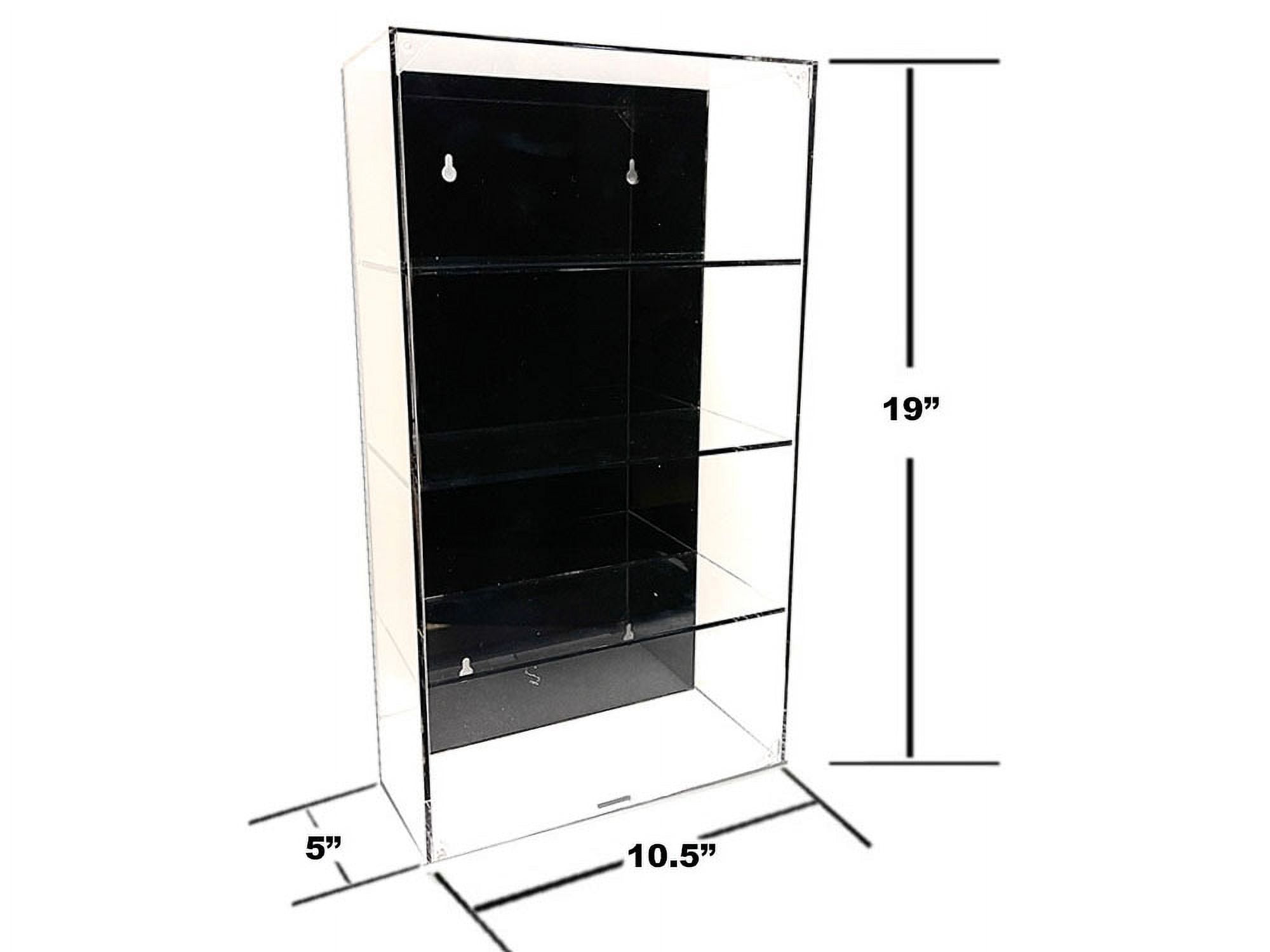 Showcase 4 Car Display Case Wall Mount with Black Back Panel "Mijo ...