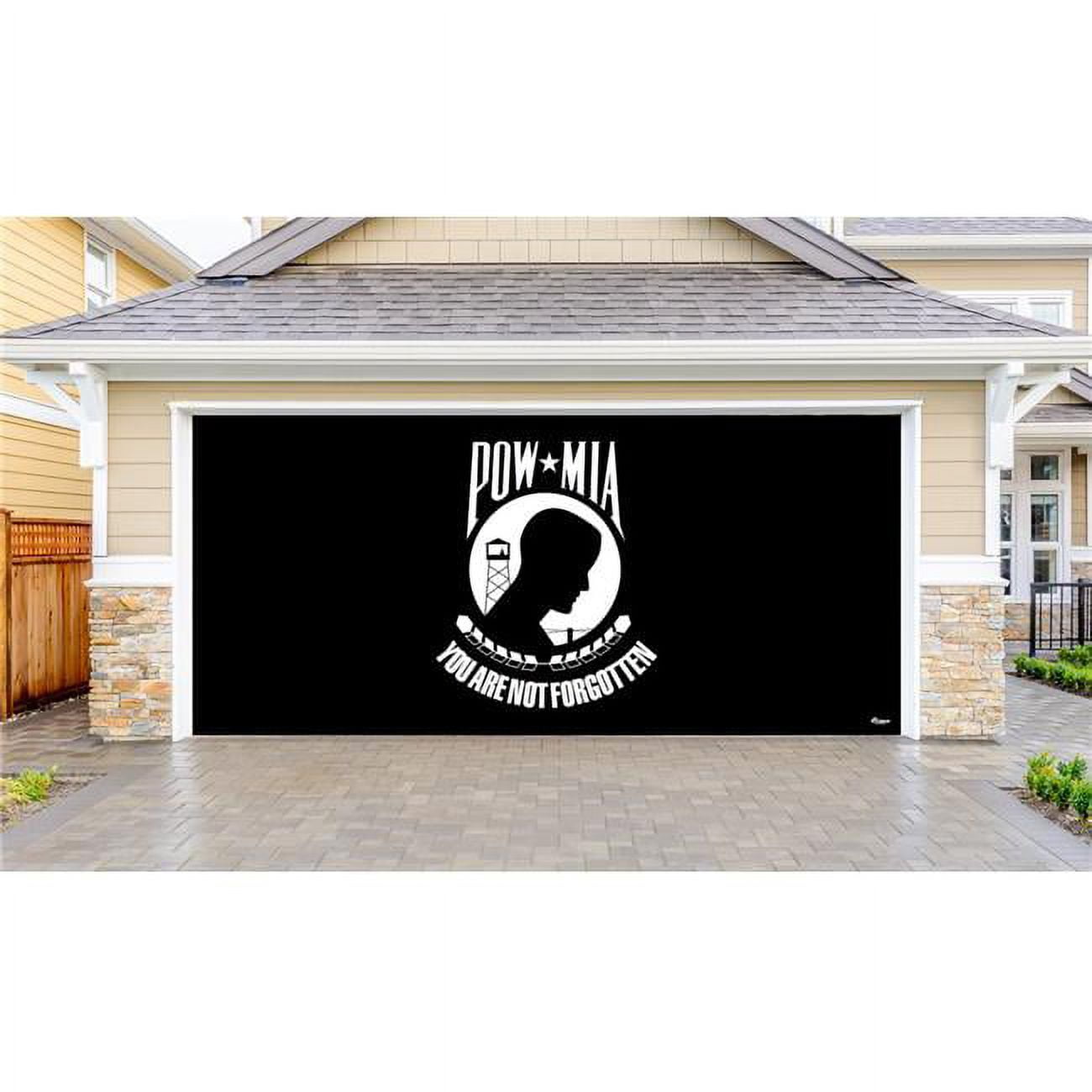 Showdown Displays 7' x 16' Black and White Prisoner of War Double Car ...