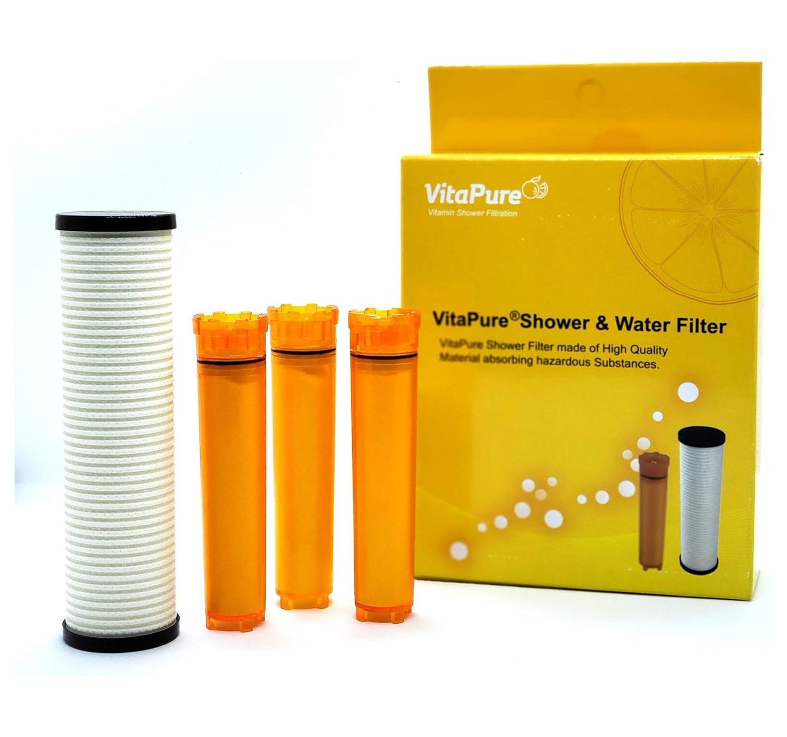 Shower 300VPX Dual Filter Refill Cartridges - 4 Pack includes 3 1 ...