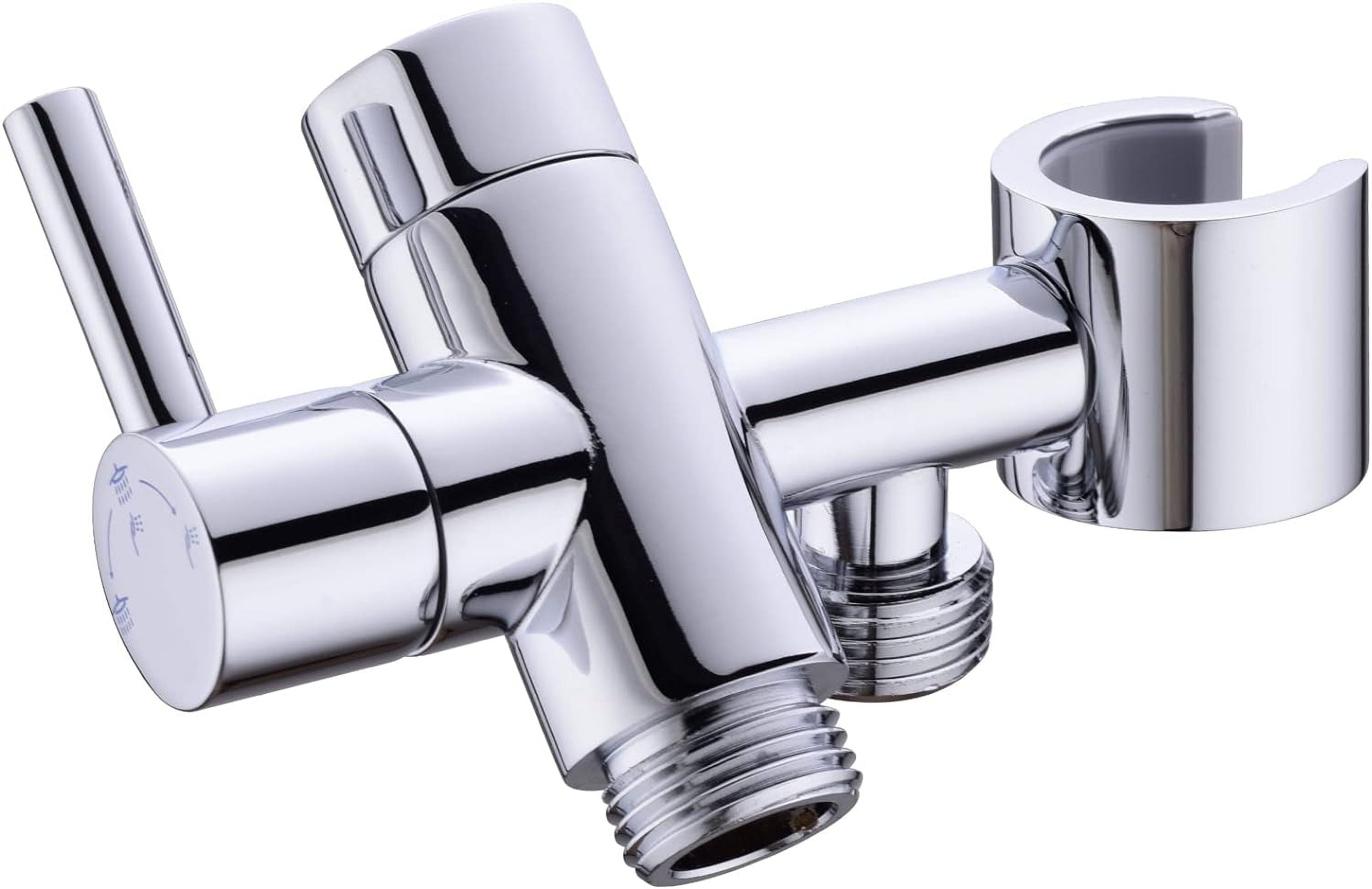 Shower Arm Diverter with Hand Shower Mount, G1/2 Brass Shower Diverter ...