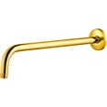 Shower Arm with Flange, 16 in Bright Gold Wall Mount Replacement Angle ...