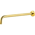 Shower Arm with Flange, 24 in Bright Gold Wall Mount Replacement Angle ...