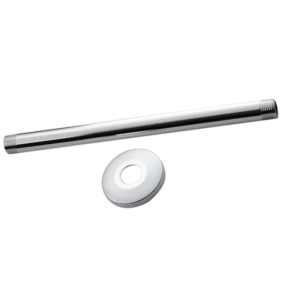 Shower Arm with Flange Straight Ceiling Mount Extension Arm Bathroom ...