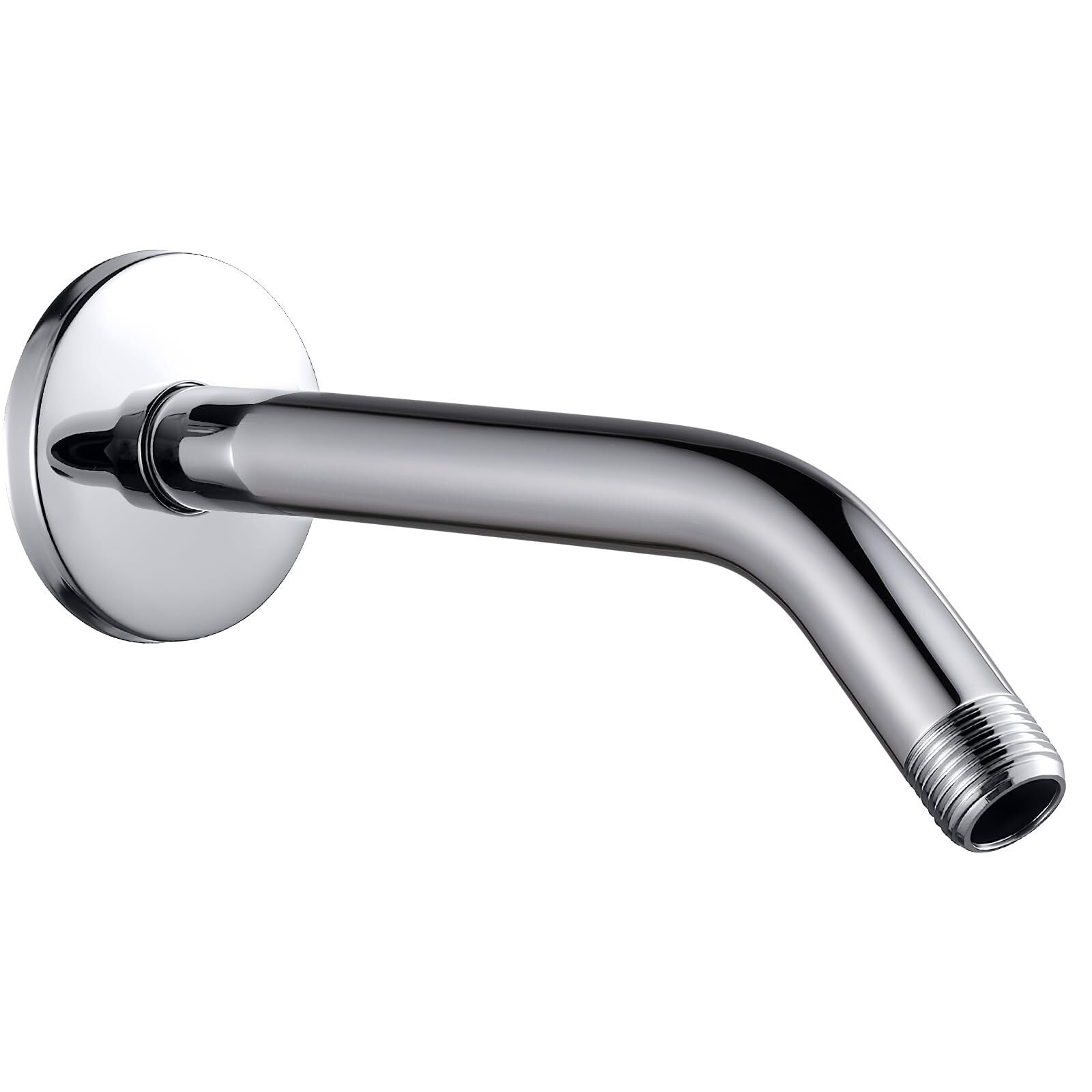 Shower Arm with Flange and Teflon Tape, 6-Inches Wall Mounted Shower ...
