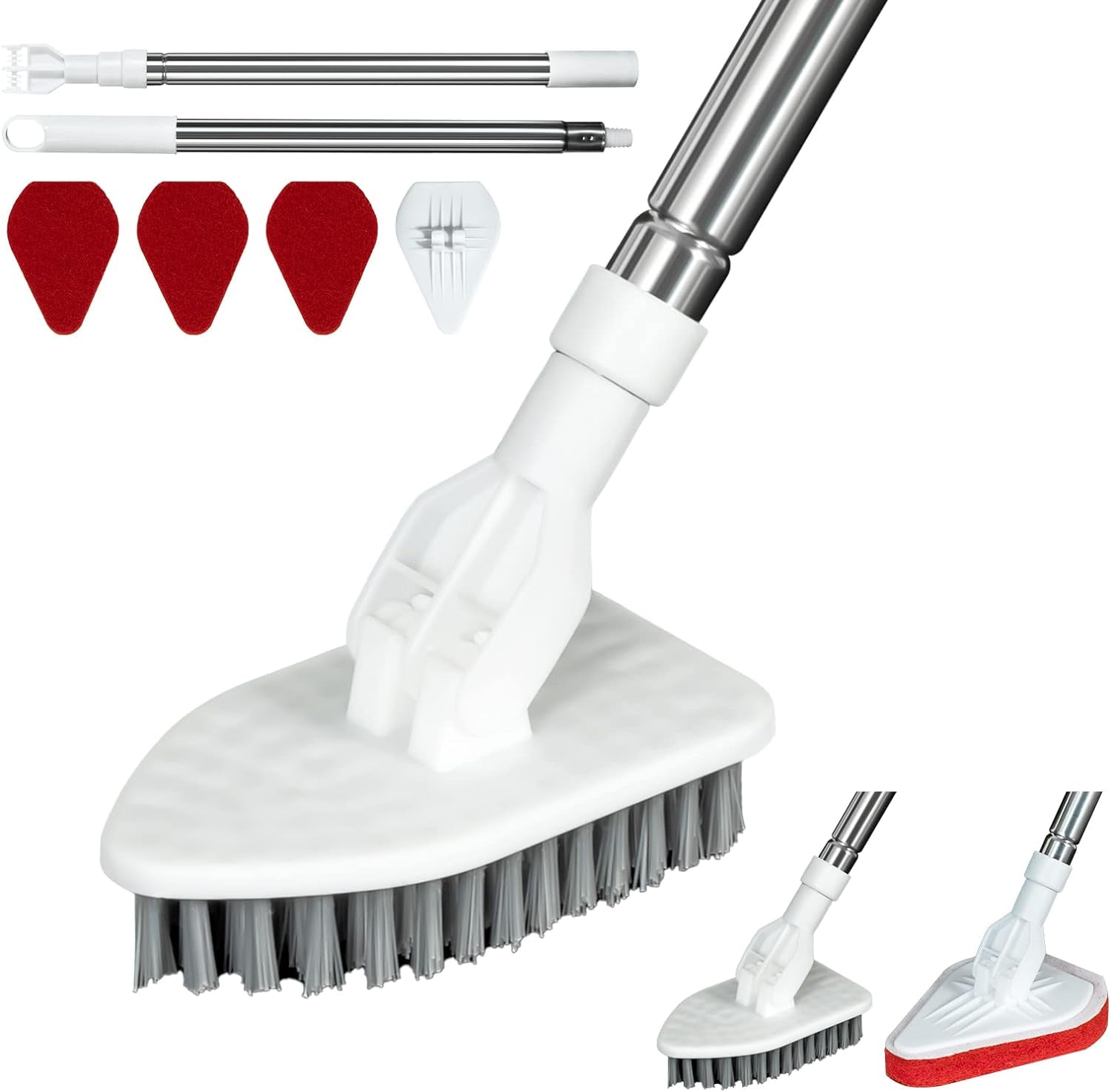 Shower Bathtub Tub & Tile Scrubber Cleaning Brush with Long Handle 46 ...