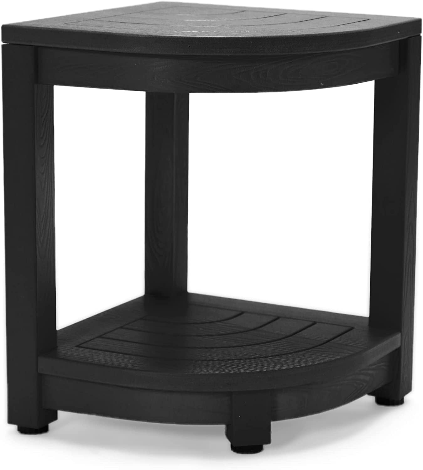 Shower Bench For Inside Shower Black Poly Corner Shower Stool For Shaving Legs 17 Waterproof