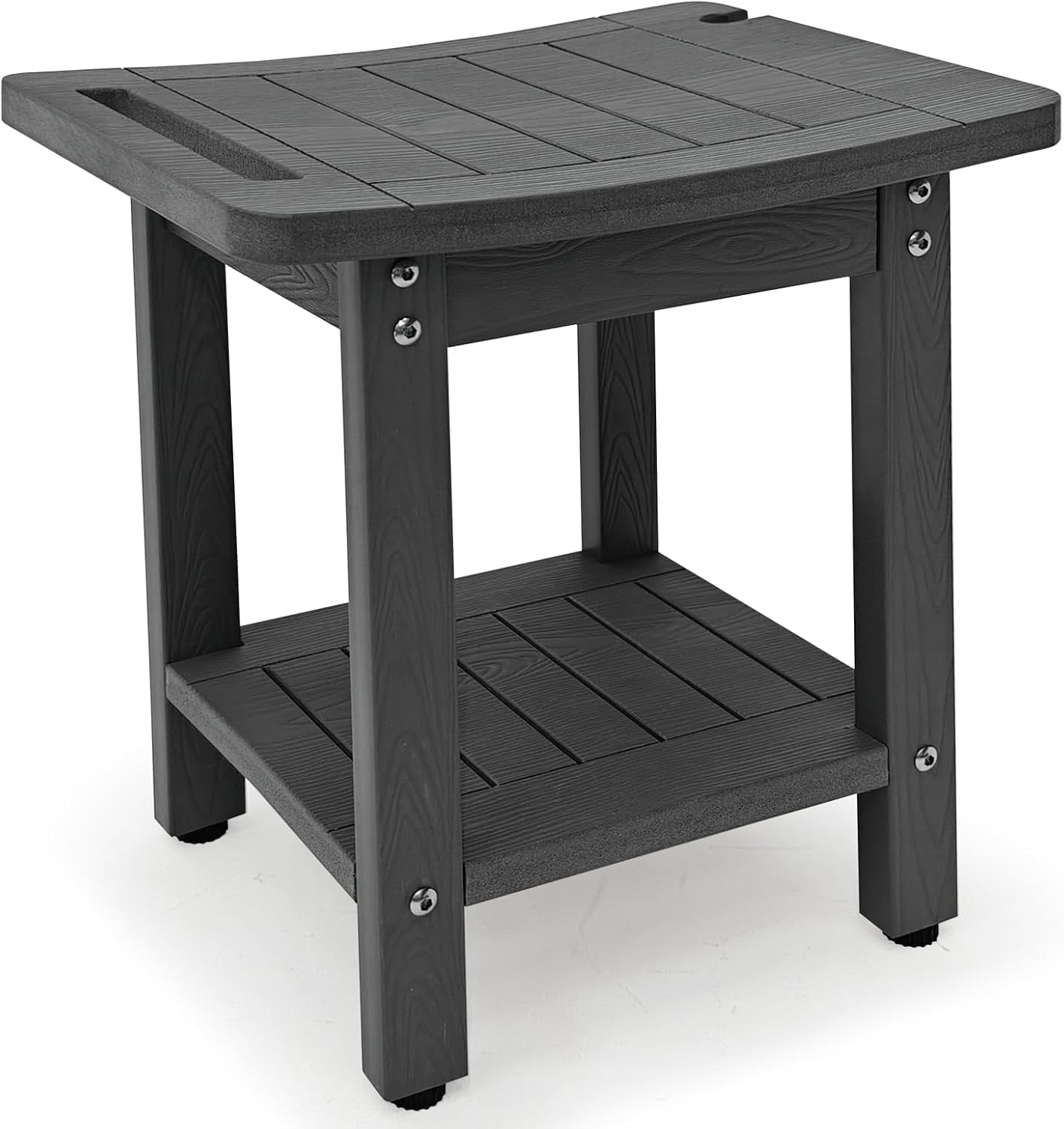 Shower Bench Seat, HDPS Shower Stool for Inside and Spa Bathroom Use ...