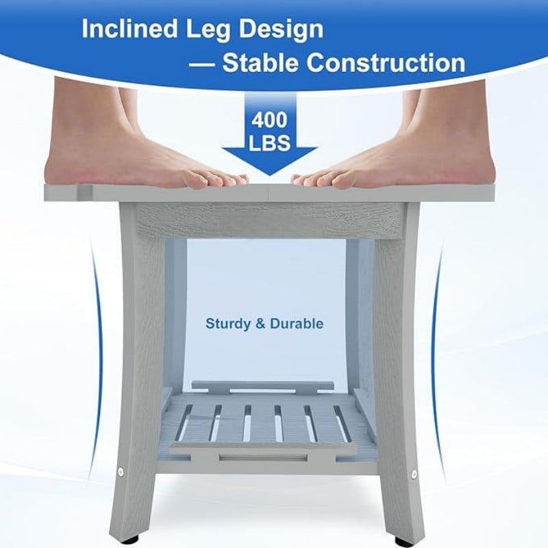Shower Benches for Inside Shower to Sit on, Waterproof Shower Stool for ...