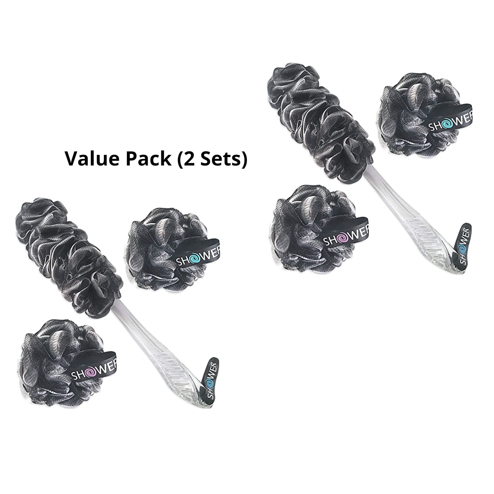 Shower Bouquet Family Pack Body Wash Scrubber Exfoliator Bath Brush ...