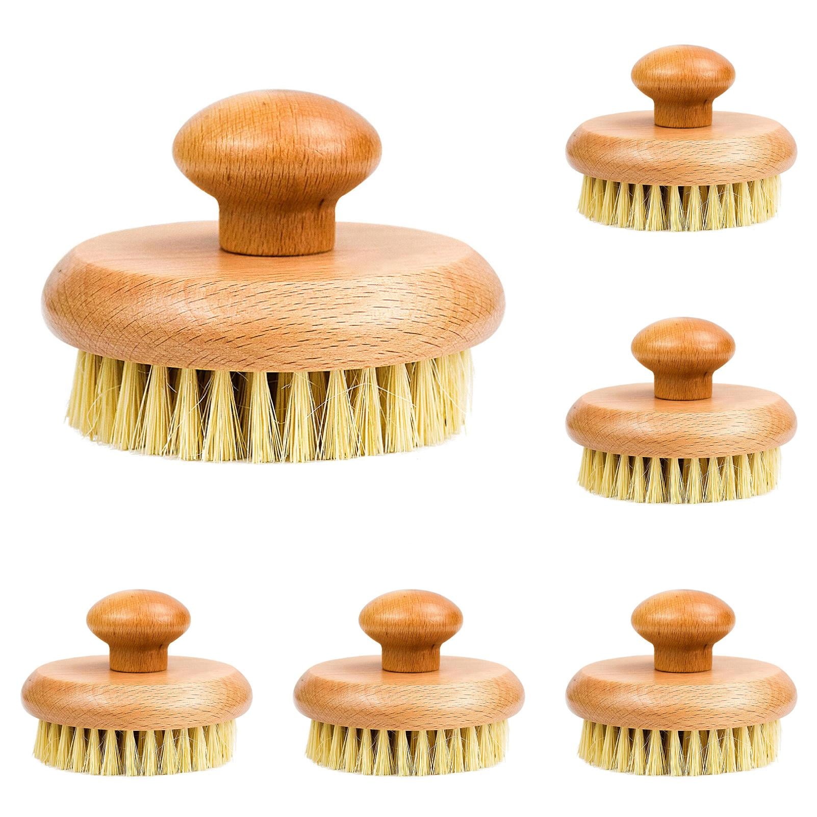 Shower Brush With Soft And Stiff Bath Back Scrubber Body Exfoliator For ...