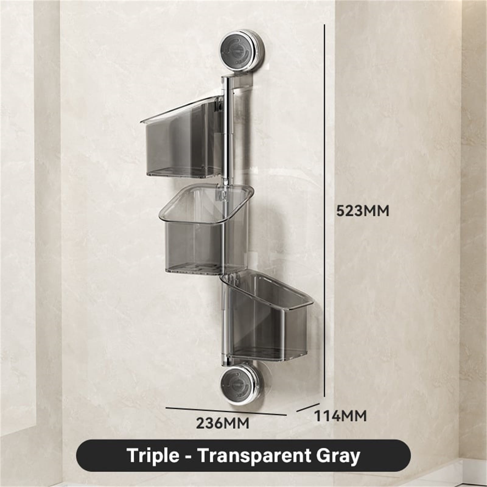 Shower Caddies Drainable Shower Caddy Adhesive Hanging Bin with No ...