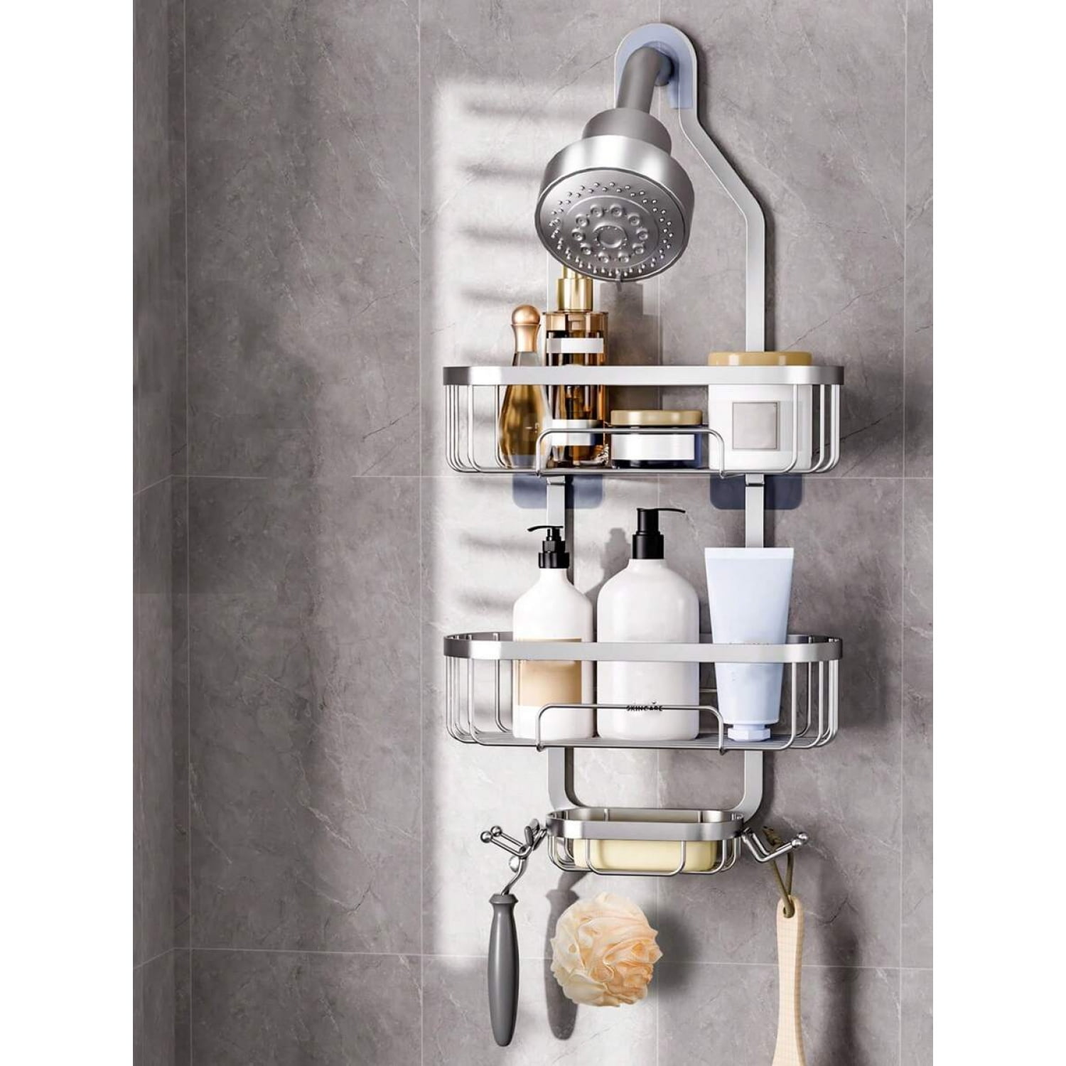 Shower Caddies,Hanging Shower Caddy Bathroom Organizer,No Drilling ...