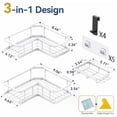 Shower Caddy Corner, 3-Pack Adhesive Rustproof Stainless Steel Shower ...
