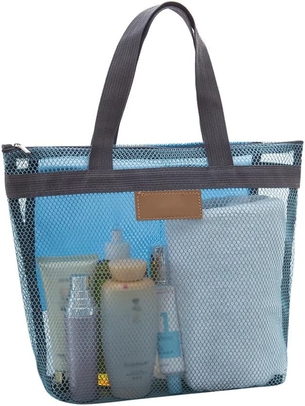 Shower Caddy Mesh Tote Bag, Mesh Shower Bag, Quick Dry Toiletry Bath ...