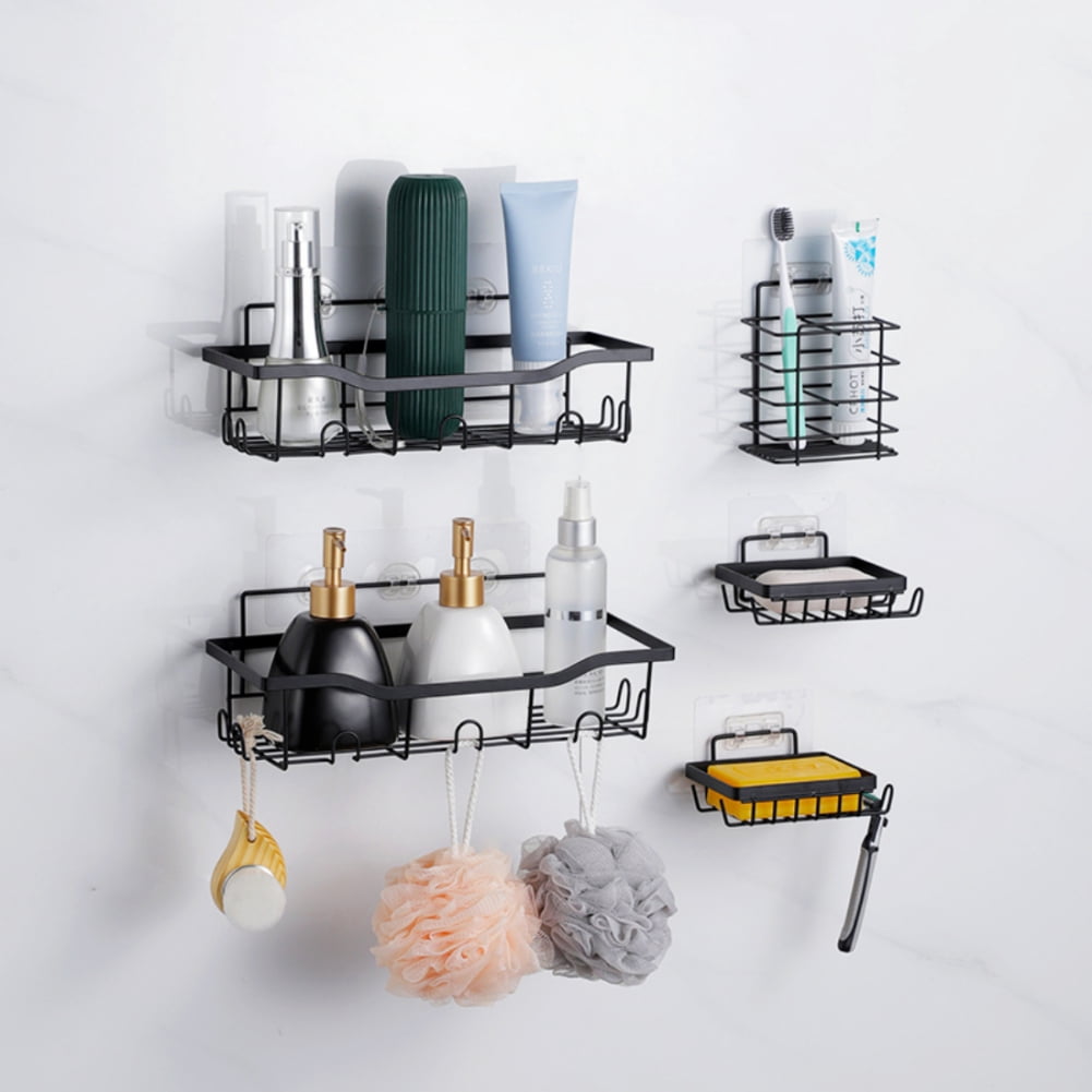 Shower Caddy Shower Organizer 5 Pack, Self Adhesive Shower Shelves ...