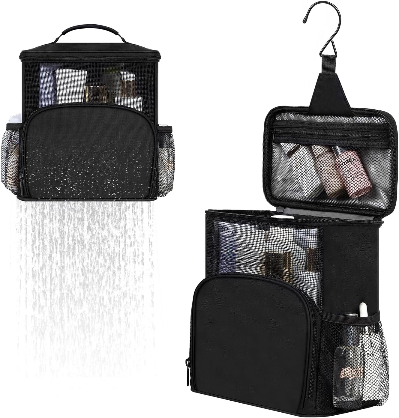 Shower Caddy Portable Dorm, Shower Caddy Plastic Hanging with Hook for ...