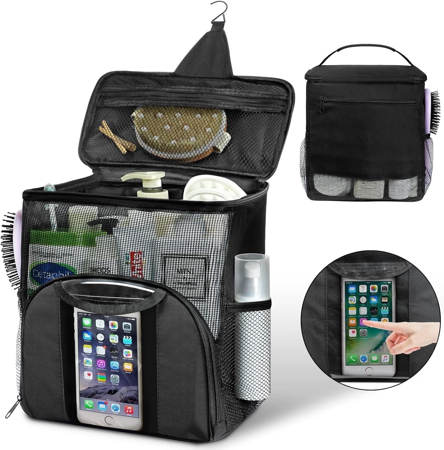 GooingTop Mesh Shower Caddy Bag, Portable Waterproof Hanging Organizer ...