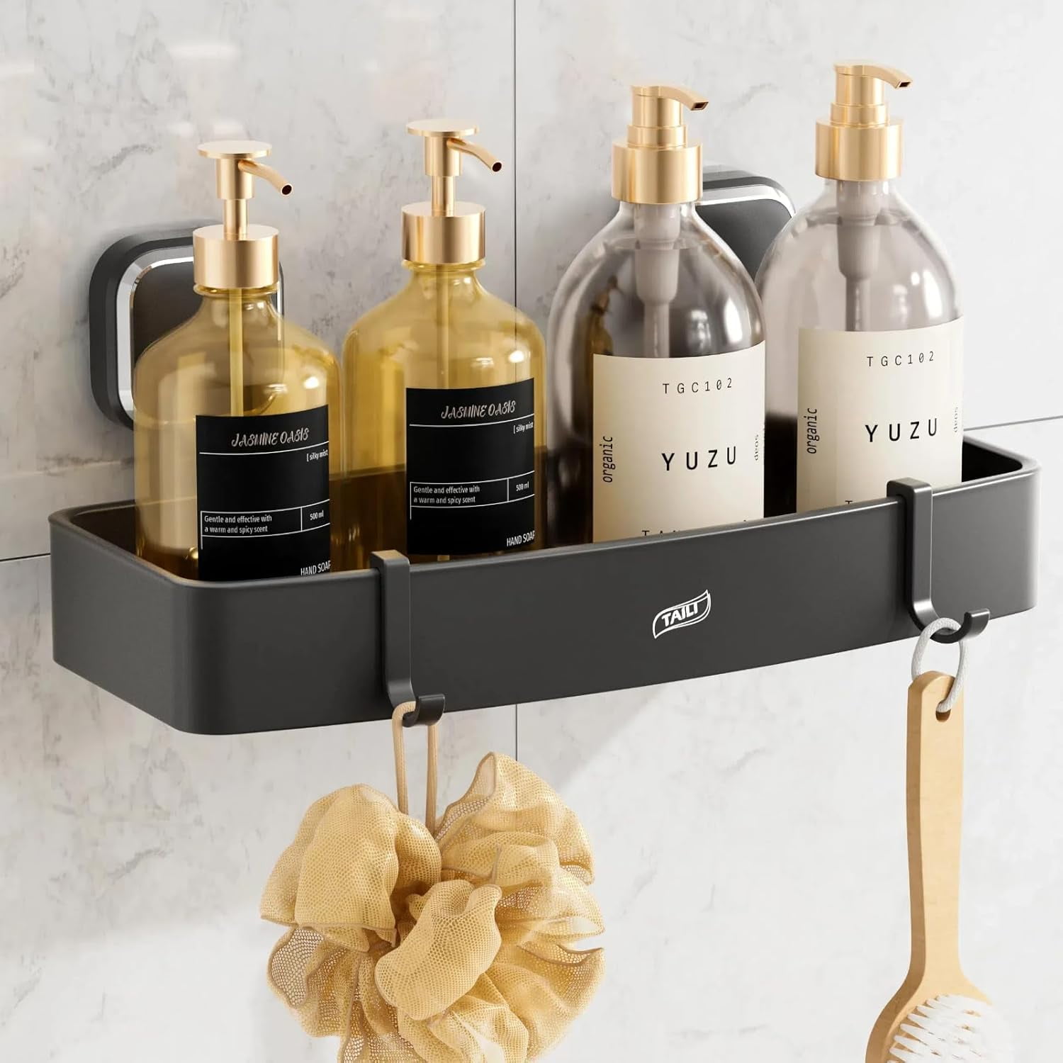 Shower Caddy Suction Cup, Heavy Duty Bathroom Organizer, Removable ...