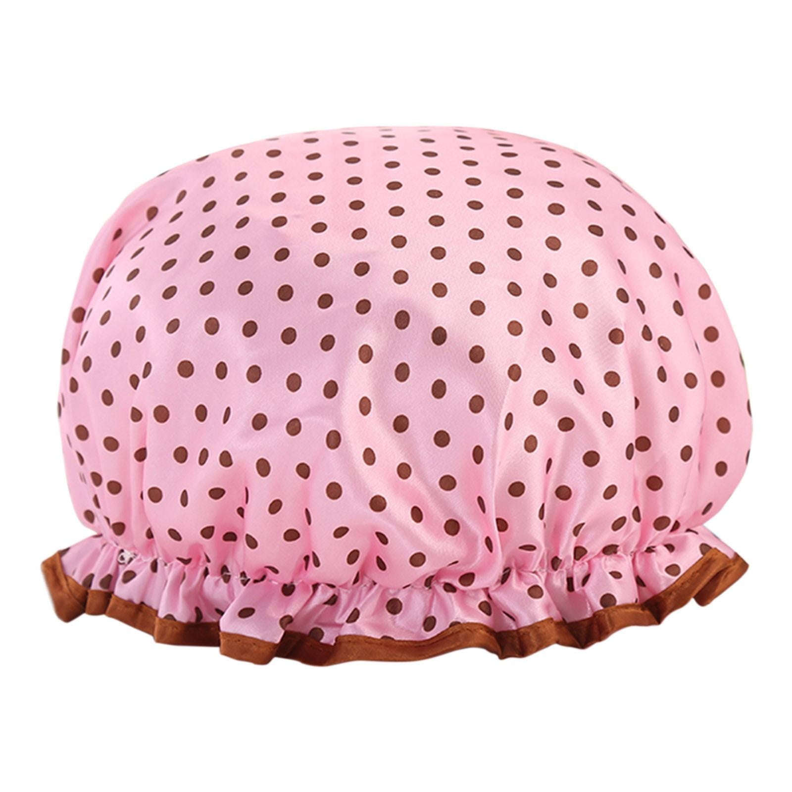Shower Cap For Women With Most Hair Lengths And Thicknesses Waterproof ...