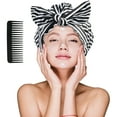 MoHern Waterproof Reusable Shower Cap with Adjustable Bow Knot ...