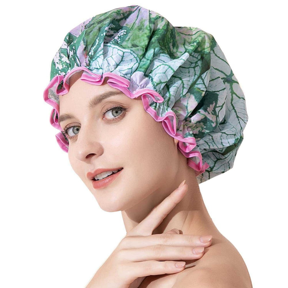 Reusable Women's Waterproof Shower Caps for Long Hair - Walmart.com