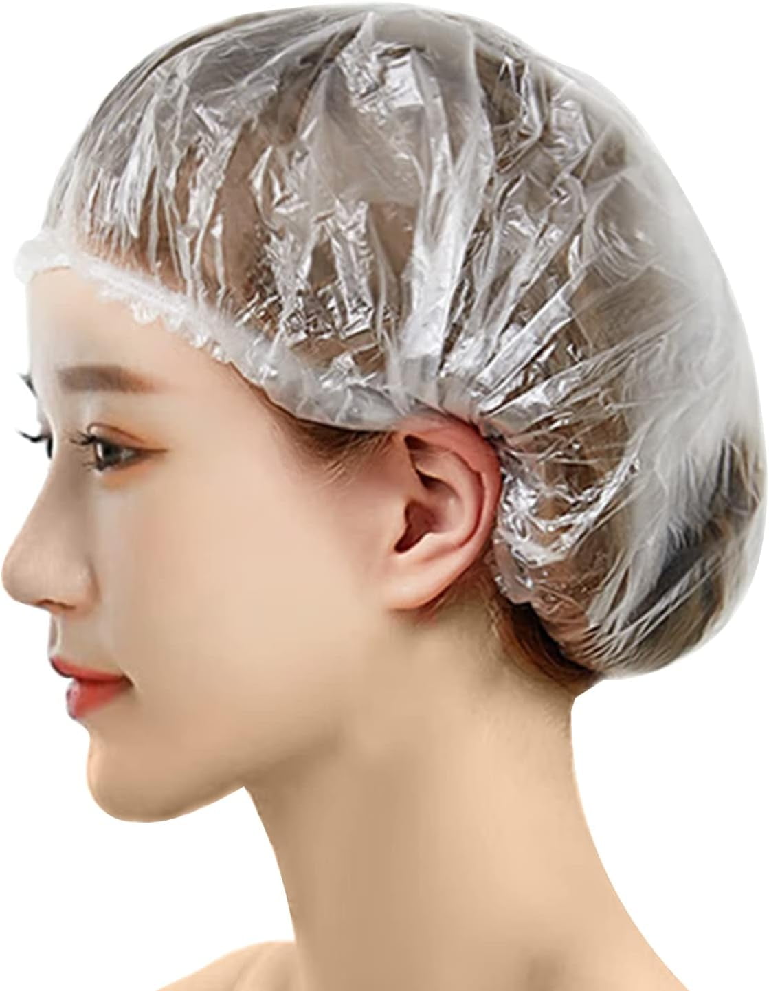 Shower Caps Disposable, 100 PCS, Bath Cap Large Waterproof and Thick ...