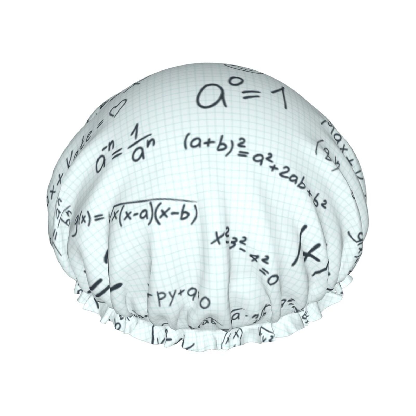 Shower Caps for Women, equation formula math Print Reusable Waterproof ...