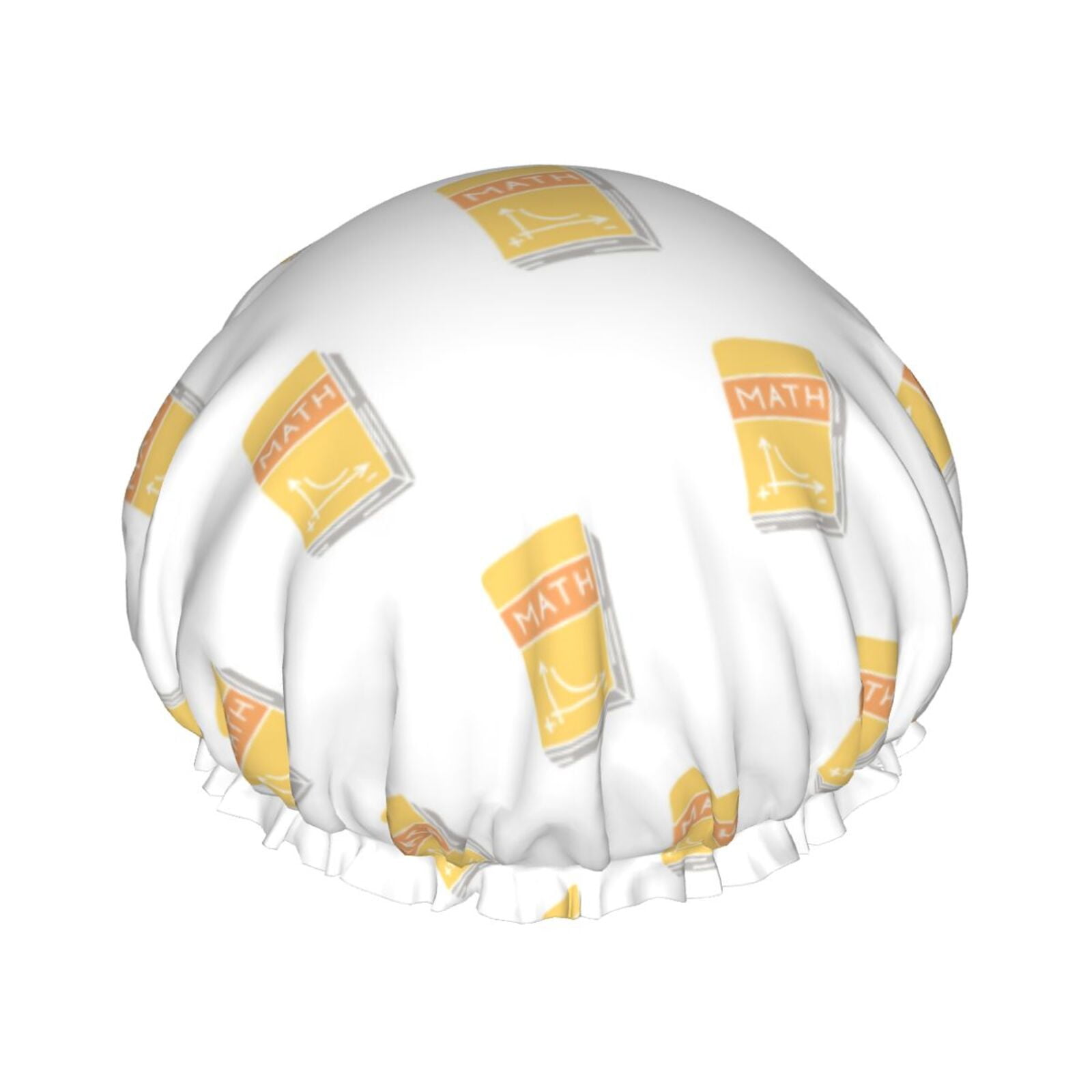 Shower Caps for Women, Math book Print Reusable Waterproof Shower Cap ...