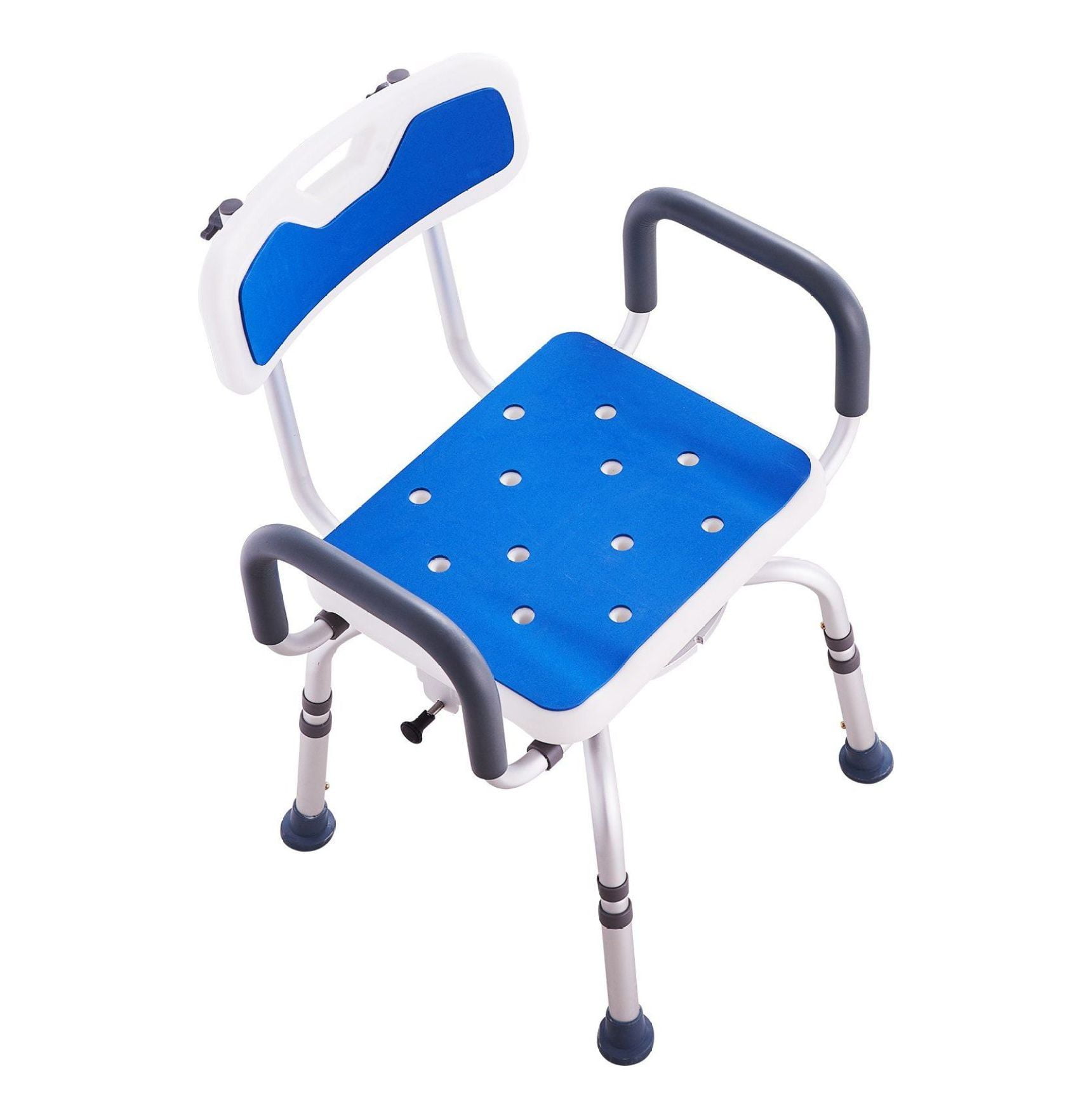 Shower Chair 360° Swivel, 400lbs, with Armrests & Backrest - Senior ...