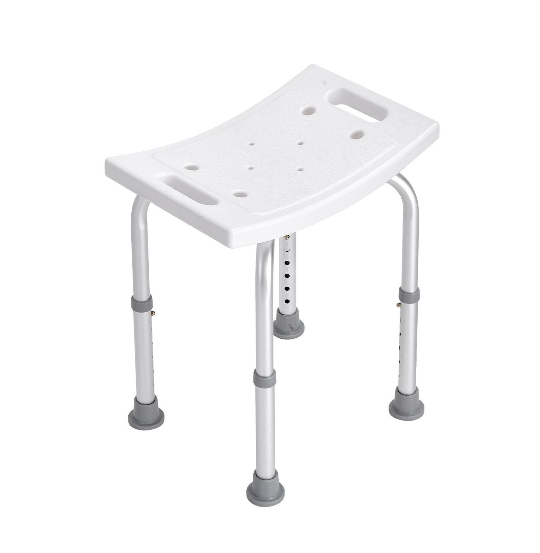 Shower Chair, Adjustable Height Shower Stool with Built-in Handles ...