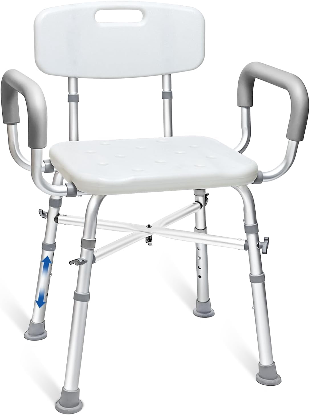 Shower Chair for Elderly and Disabled (550LB), Heavy Duty Shower Seat ...